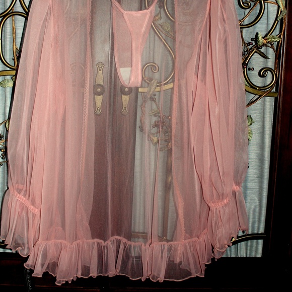 Escante | Intimates & Sleepwear | Escante Blush Pink Ultra Sheer Bed ...